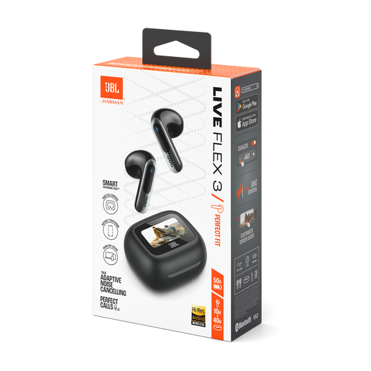JBL Live Flex 3 | Auriculares True Wireless con cancelación de ruido y diseño Open Stick
